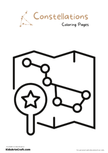 Constellations Coloring Pages For Kids – Free Printables - Kids Art & Craft