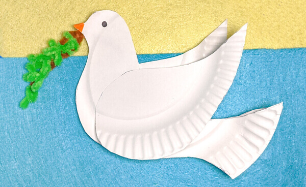 Dove Paper Plate Crafts For Kids Kids Art Craft