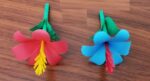 How To Make An Origami Hibiscus With Kids - Kids Art & Craft