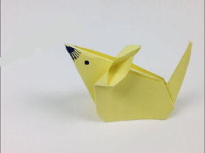 How To Make An Origami Mouse - Kids Art & Craft