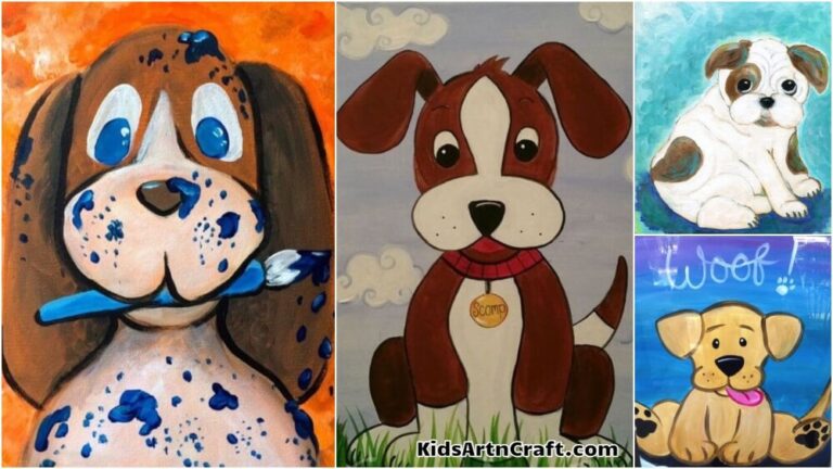 Dog Paintings For Kids - Kids Art & Craft