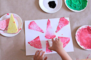 Watermelon Paintings for Kids - Kids Art & Craft