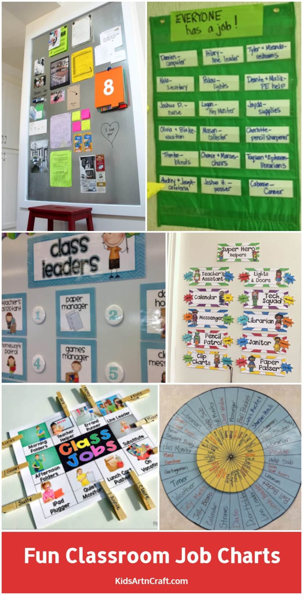 Fun Classroom Job Charts - Kids Art & Craft