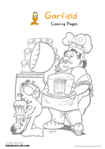 Garfield Coloring Pages For Kids – Free Printables - Kids Art & Craft