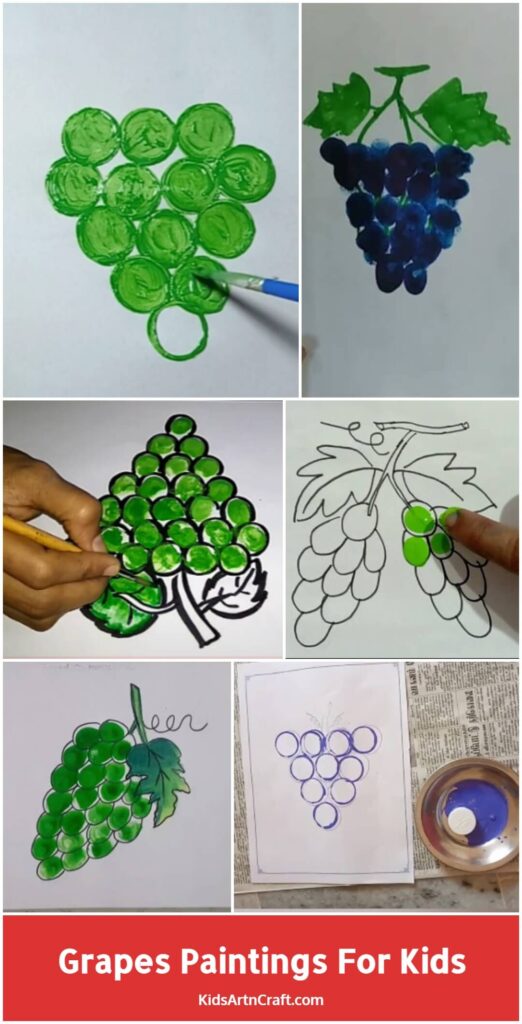 Grapes Paintings for Kids - Kids Art & Craft
