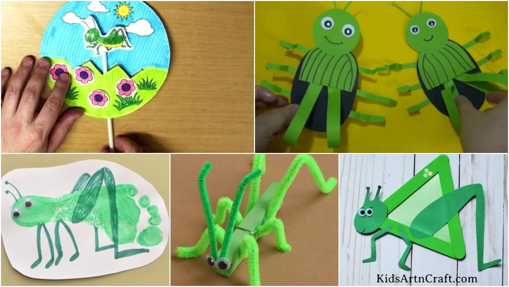 Grasshopper Crafts Activities For Kids Kids Art Craft
