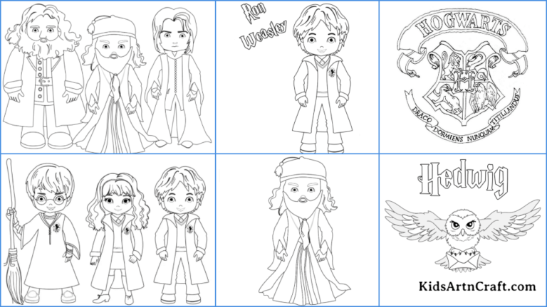Harry Potter Coloring Pages For Kids – Free Printables - Kids Art & Craft