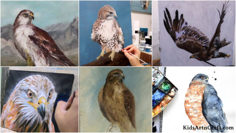 Hawk Paintings For Kids - Kids Art & Craft