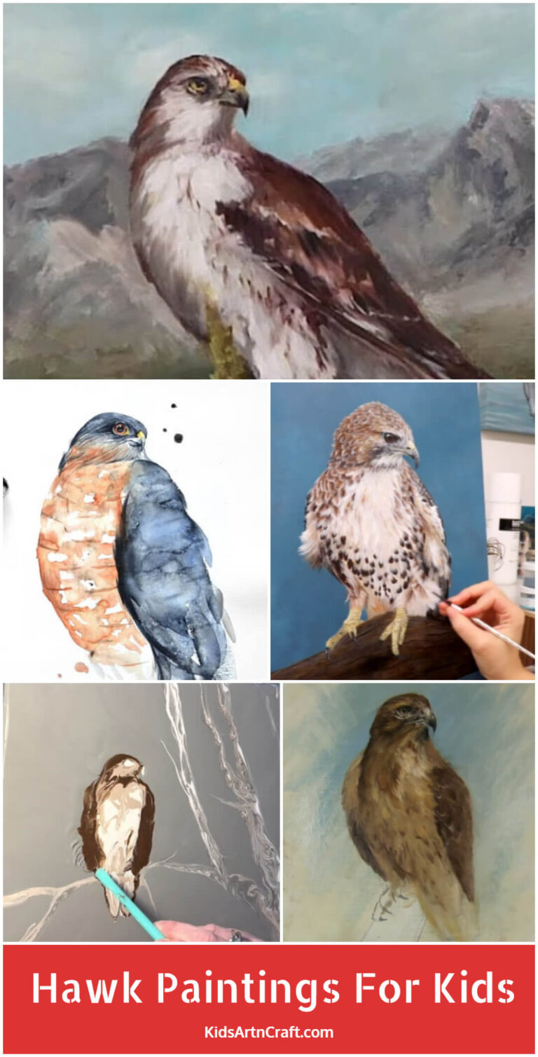Hawk Paintings For Kids - Kids Art & Craft