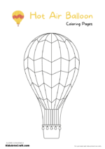 Hot Air Balloons Coloring Pages For Kids – Free Printables - Kids Art ...