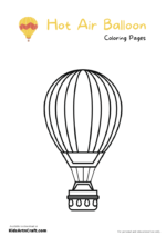 Hot Air Balloons Coloring Pages For Kids – Free Printables - Kids Art ...