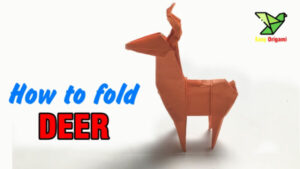How To Make An Origami Deer With Kids - Kids Art & Craft