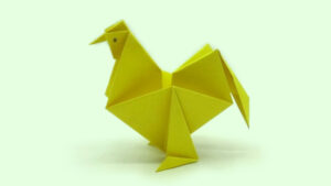 How To Make An Origami Chicken With Kids - Kids Art & Craft
