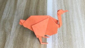 How To Make An Origami Emu With Kids - Kids Art & Craft