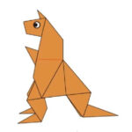 How To Make An Origami Kangaroo With Kids - Kids Art & Craft