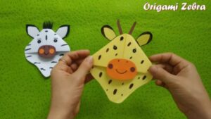 How To Make An Origami Zebra With Kids - Kids Art & Craft