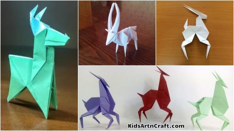 How To Make An Origami Antelope With Kids - Kids Art & Craft