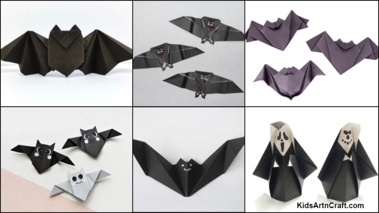 How To Make An Origami Bat With Kids - Kids Art & Craft