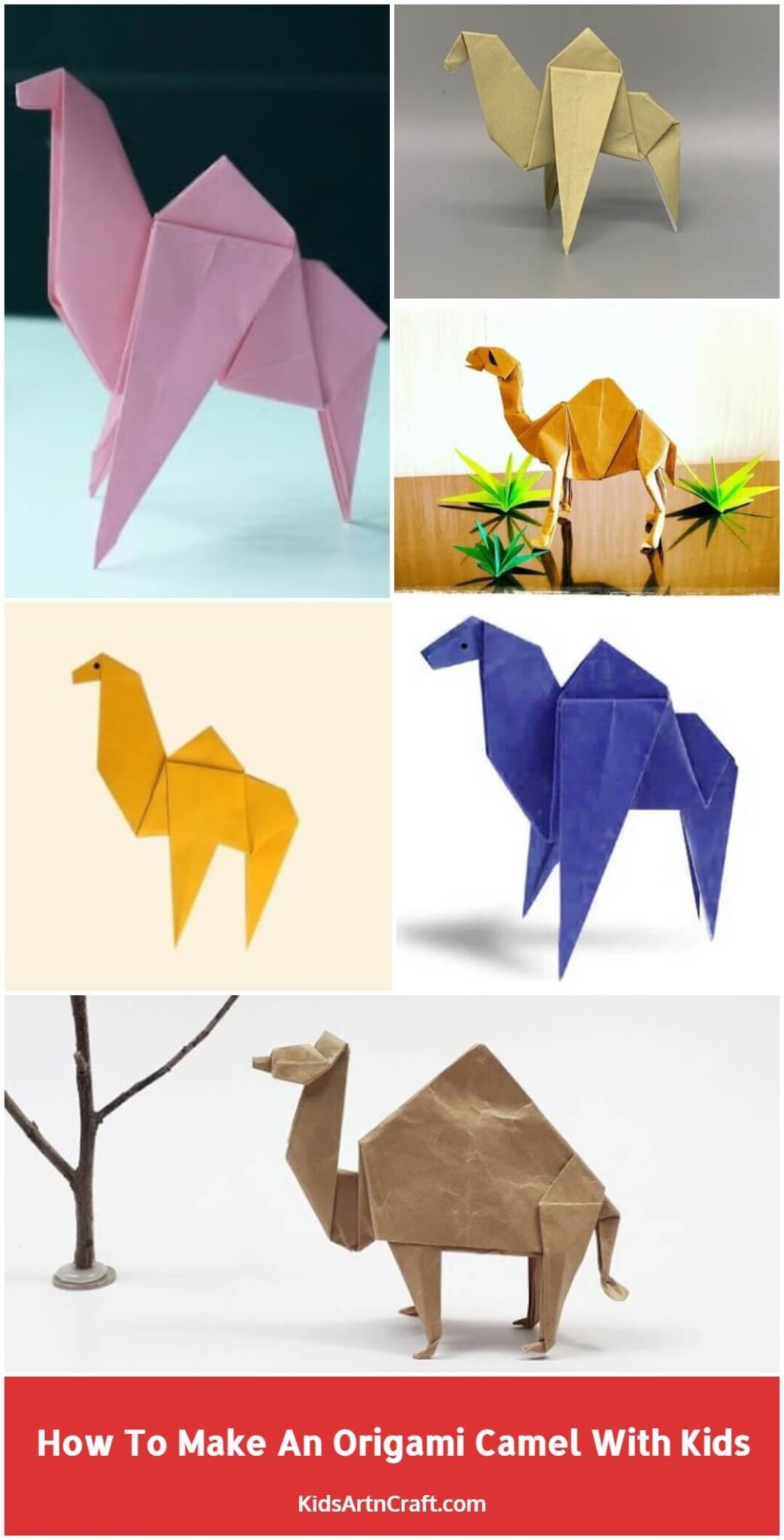 How To Make An Origami Camel With Kids - Kids Art & Craft