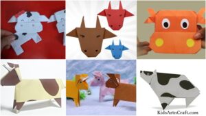 How To Make An Origami Cow With Kids - Kids Art & Craft