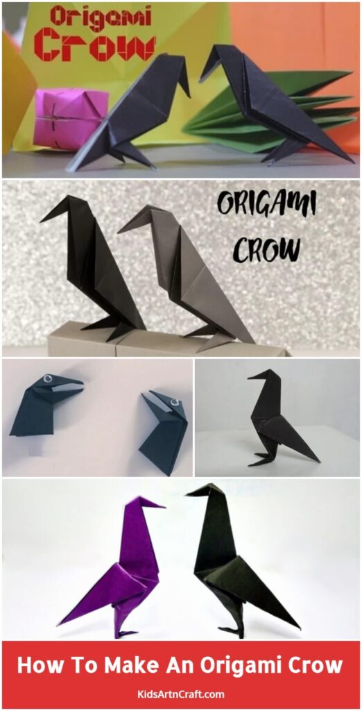 How To Make An Origami Crow With Kids - Kids Art & Craft
