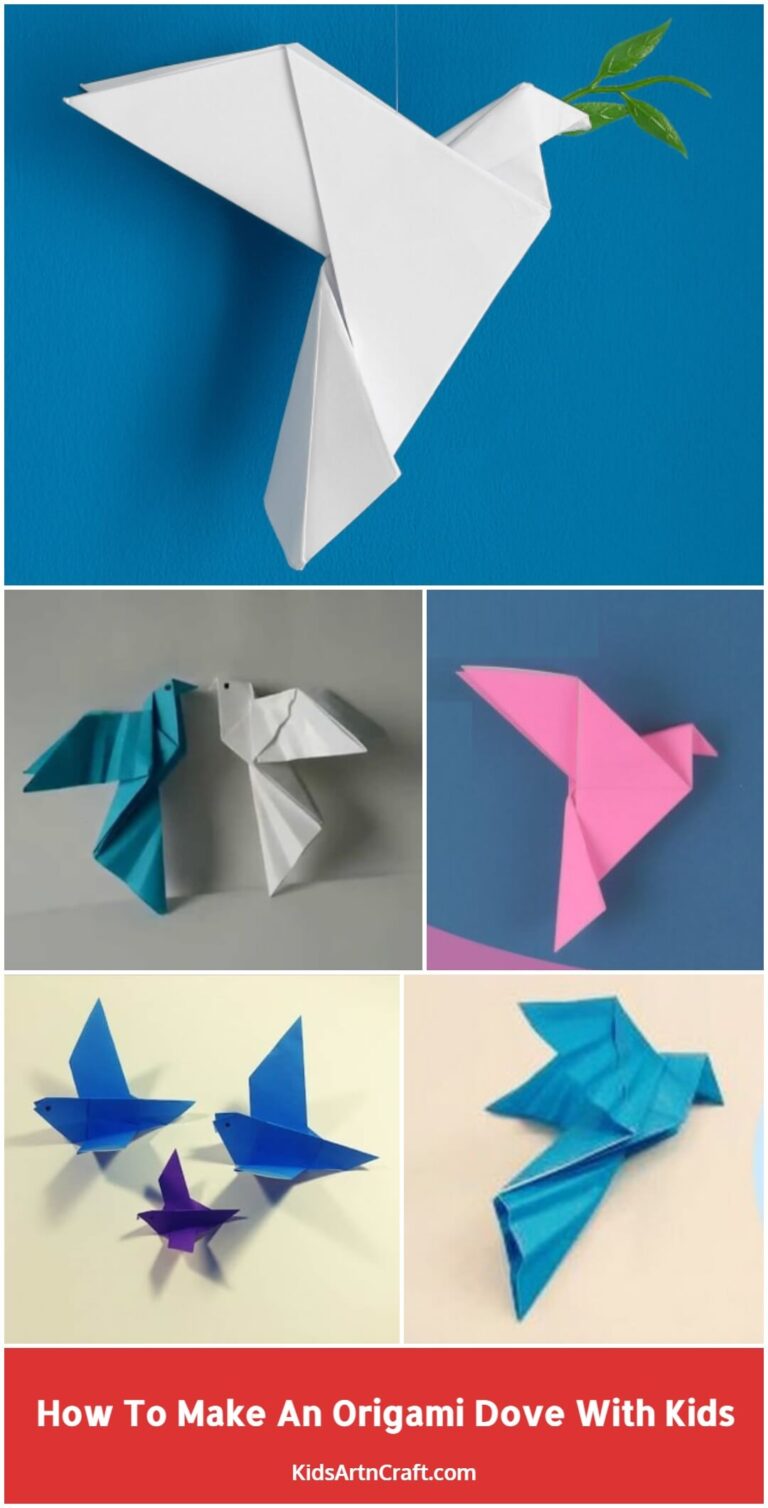 How To Make An Origami Dove With Kids - Kids Art & Craft