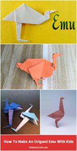 How To Make An Origami Emu With Kids - Kids Art & Craft