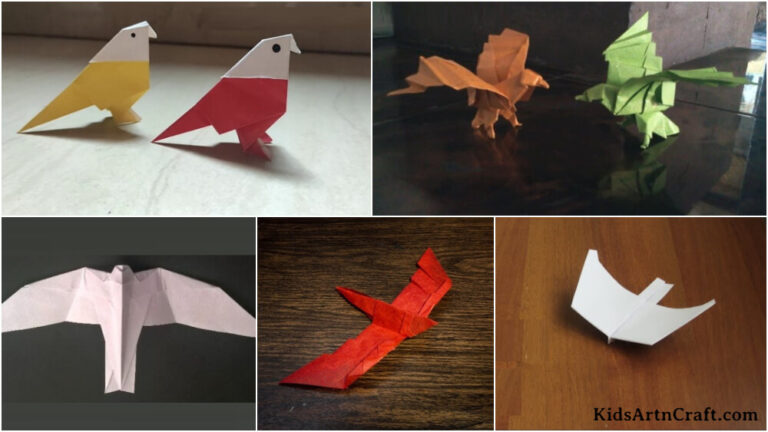 How To Make An Origami Falcon With Kids - Kids Art & Craft