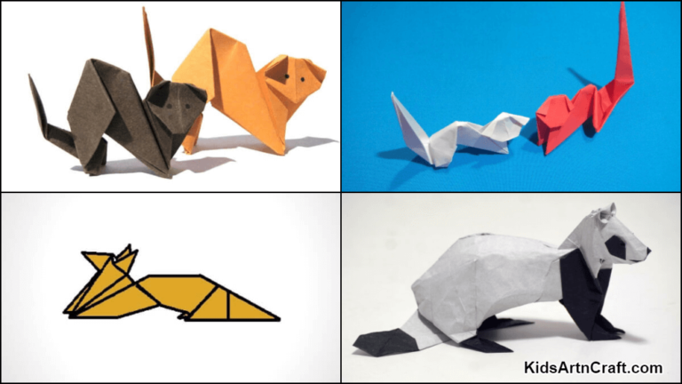 How To Make An Origami Ferret With Kids - Kids Art & Craft