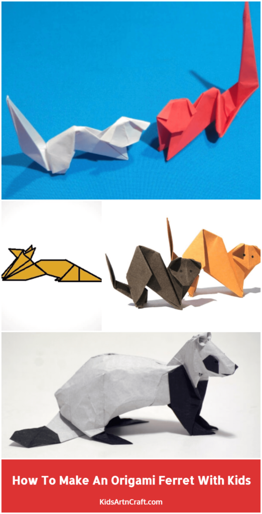 How To Make An Origami Ferret With Kids - Kids Art & Craft