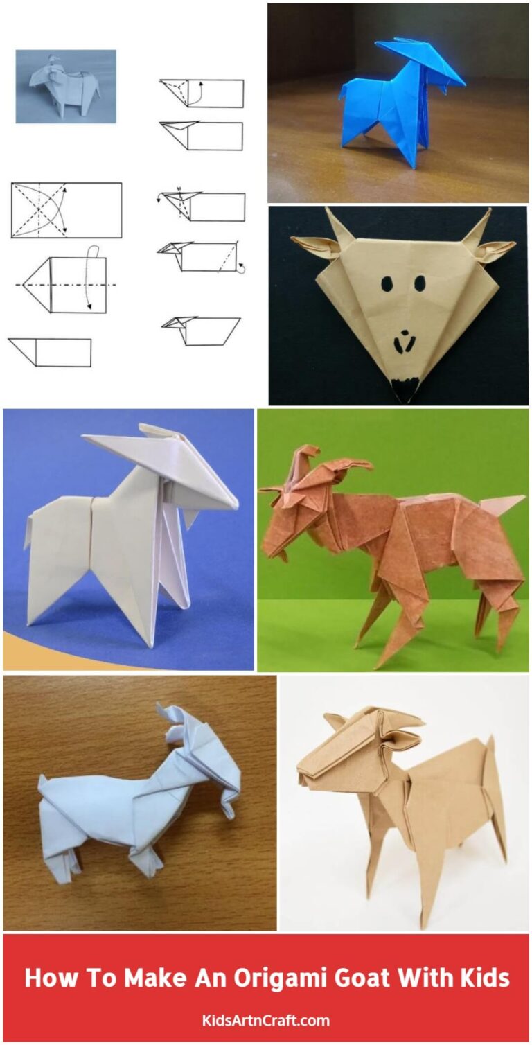 How To Make An Origami Goat With Kids - Kids Art & Craft