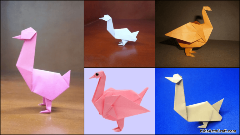 How To Make An Origami Goose With Kids - Kids Art & Craft