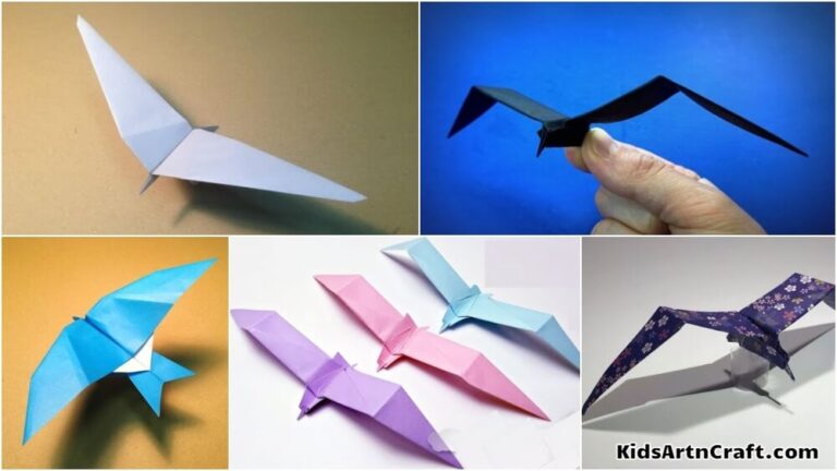 How To Make An Origami Gull With Kids - Kids Art & Craft