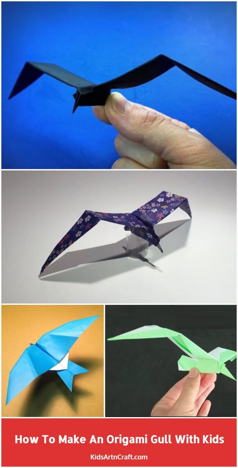How To Make An Origami Gull With Kids - Kids Art & Craft