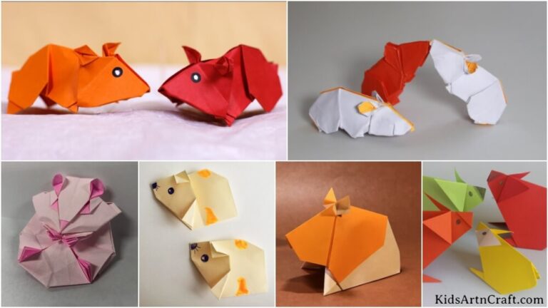 How To Make An Origami Hamster With Kids - Kids Art & Craft