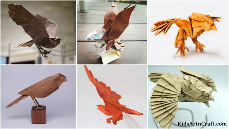 How To Make An Origami Hawk With Kids - Kids Art & Craft
