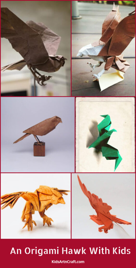How To Make An Origami Hawk With Kids - Kids Art & Craft