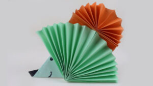 How To Make An Origami Hedgehog With Kids - Kids Art & Craft