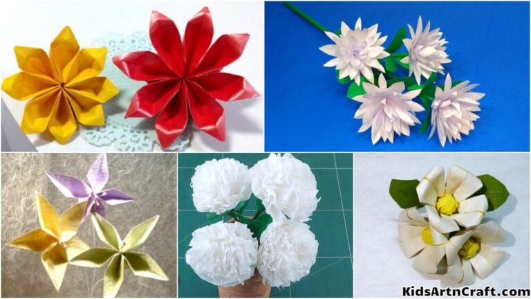 How To Make An Origami Jasmine With Kids - Kids Art & Craft