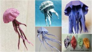 How To Make An Origami Jellyfish With Kids - Kids Art & Craft