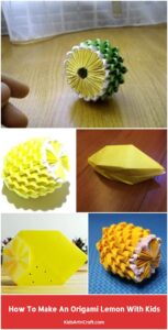 How To Make An Origami Lemon With Kids - Kids Art & Craft