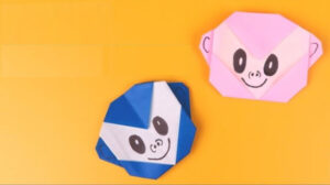 How To Make An Origami Monkey With Kids - Kids Art & Craft