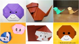 How To Make An Origami Monkey With Kids - Kids Art & Craft