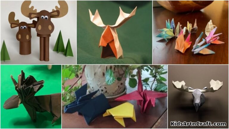 How To Make An Origami Moose With Kids - Kids Art & Craft