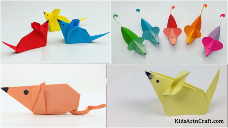 How To Make An Origami Mouse - Kids Art & Craft