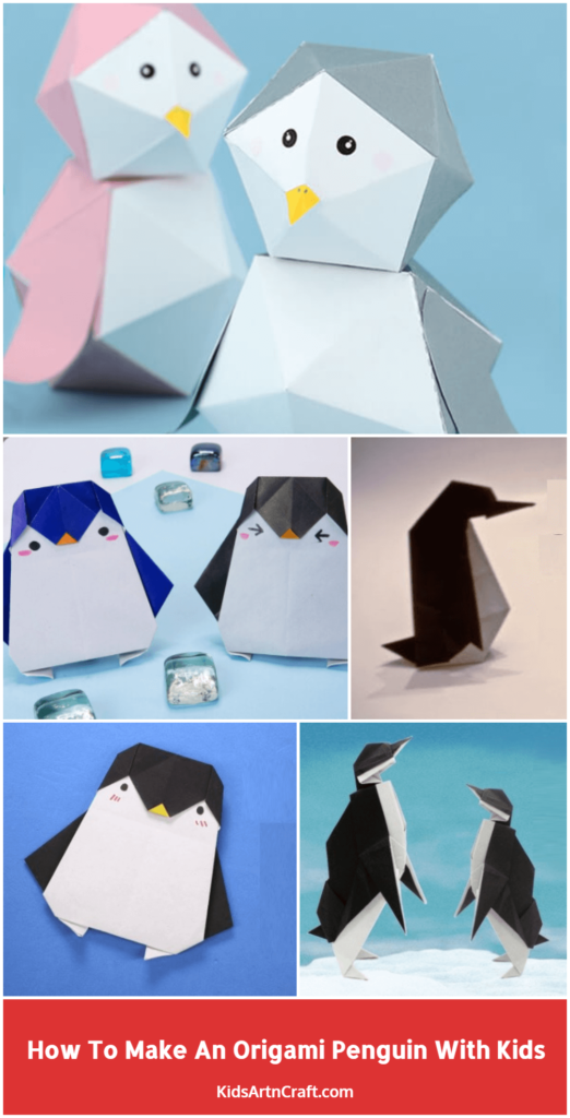 How To Make An Origami Penguin With Kids - Kids Art & Craft
