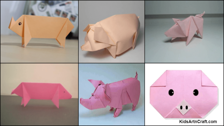 How To Make An Origami Pig With Kids - Kids Art & Craft