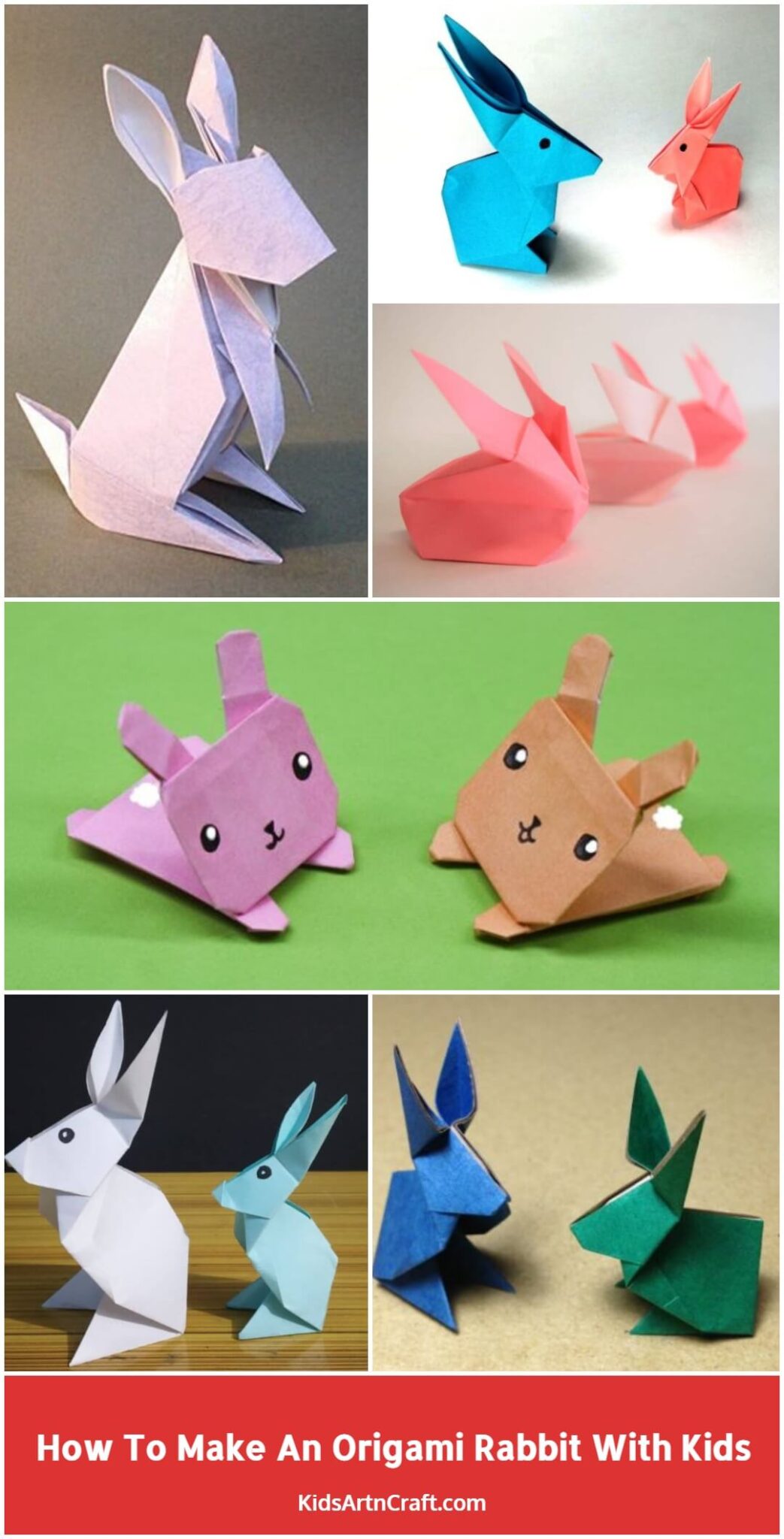 How To Make An Origami Rabbit With Kids - Kids Art & Craft