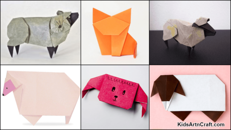 How To Make An Origami Sheep With Kids - Kids Art & Craft