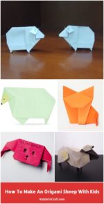 How To Make An Origami Sheep With Kids - Kids Art & Craft